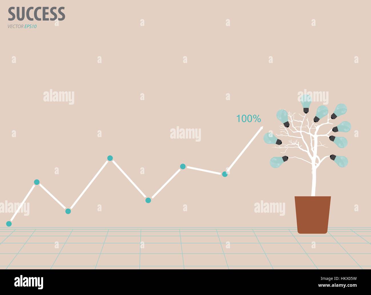Business graph. Vector illustration Stock Vector Image & Art - Alamy