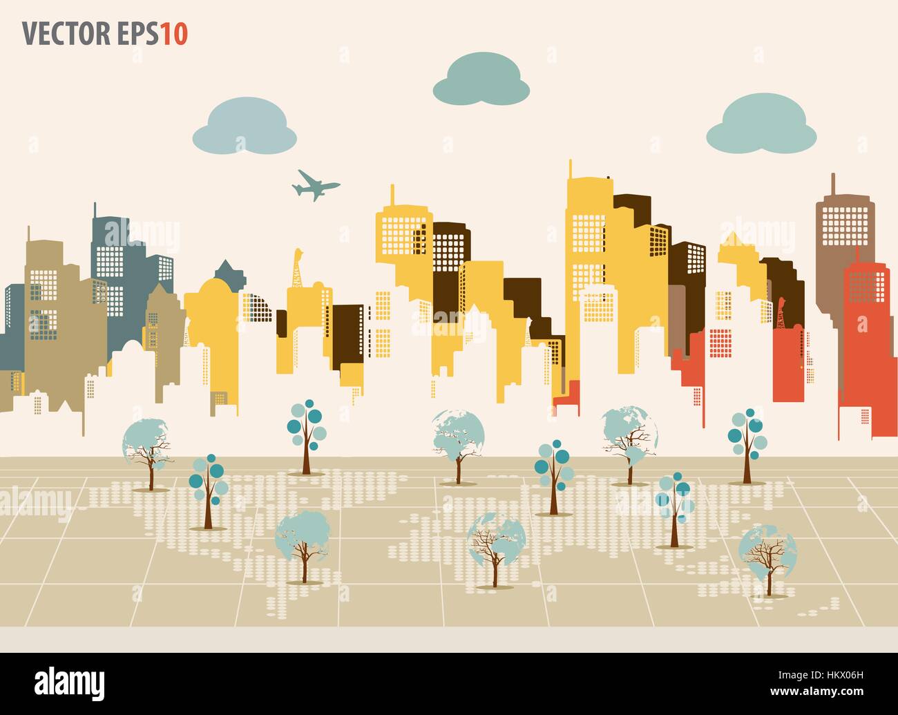 Colorful buildings design. Vector illustration Stock Vector Image & Art ...