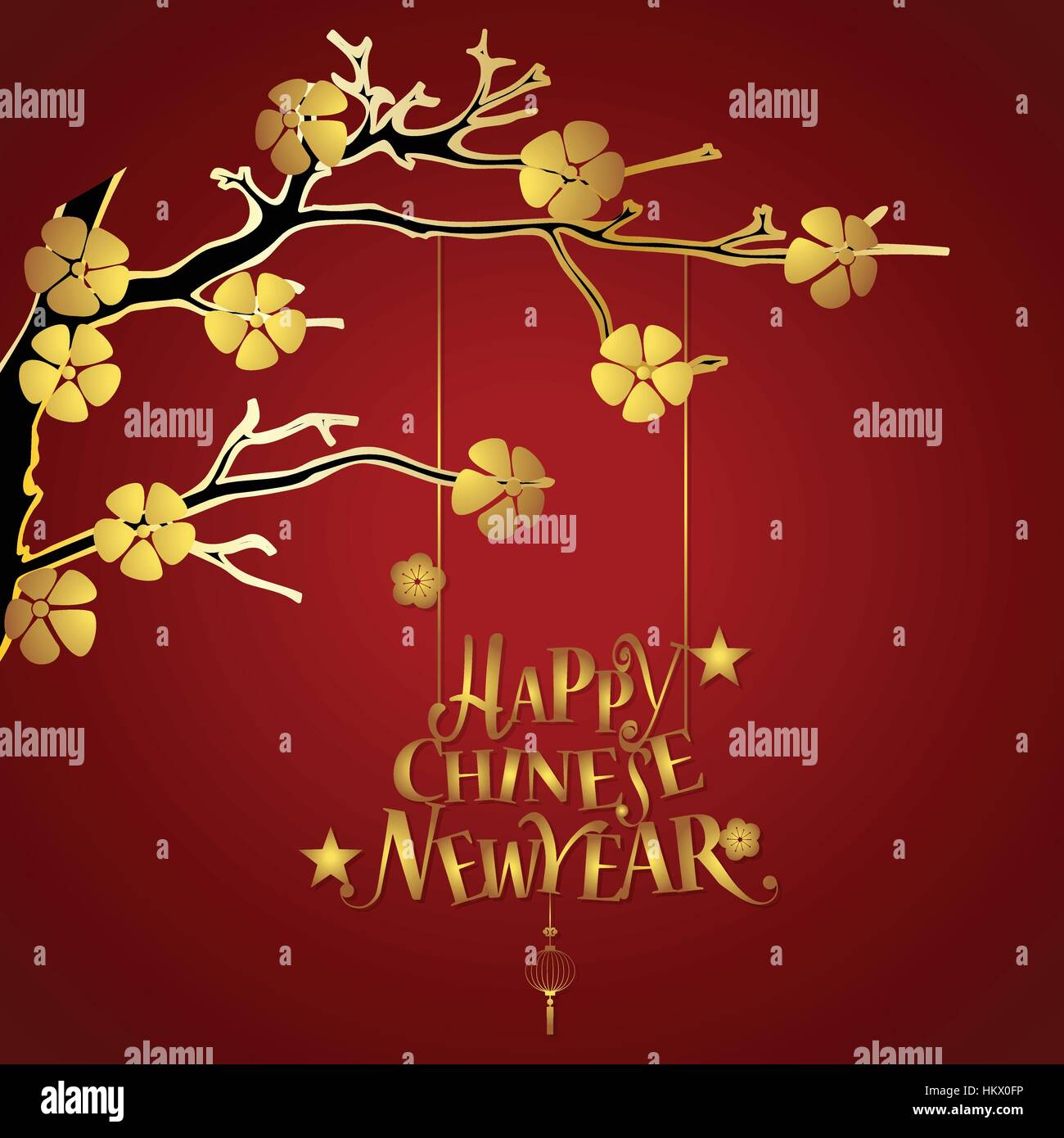 Chinese new year background design with Chinese New Year lettering ...