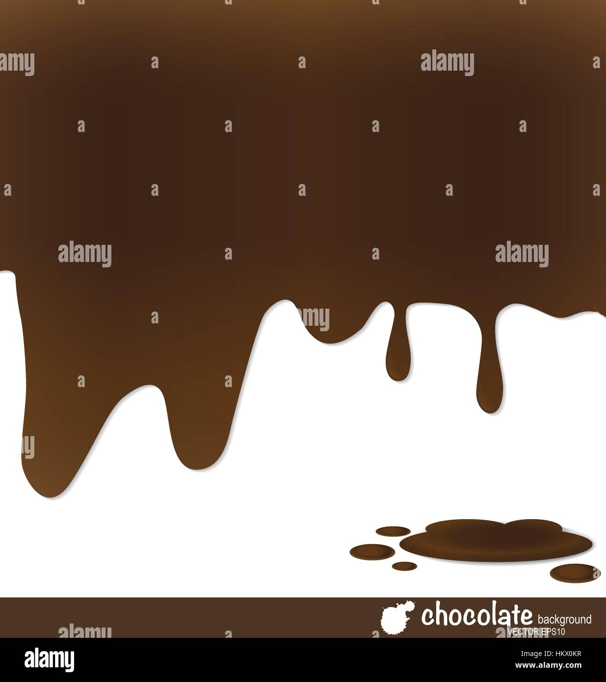 Melted chocolate. Vector illustration Stock Vector Image & Art - Alamy