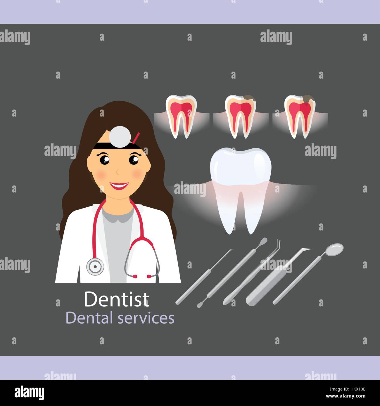 Dental background Stock Vector Images - Alamy