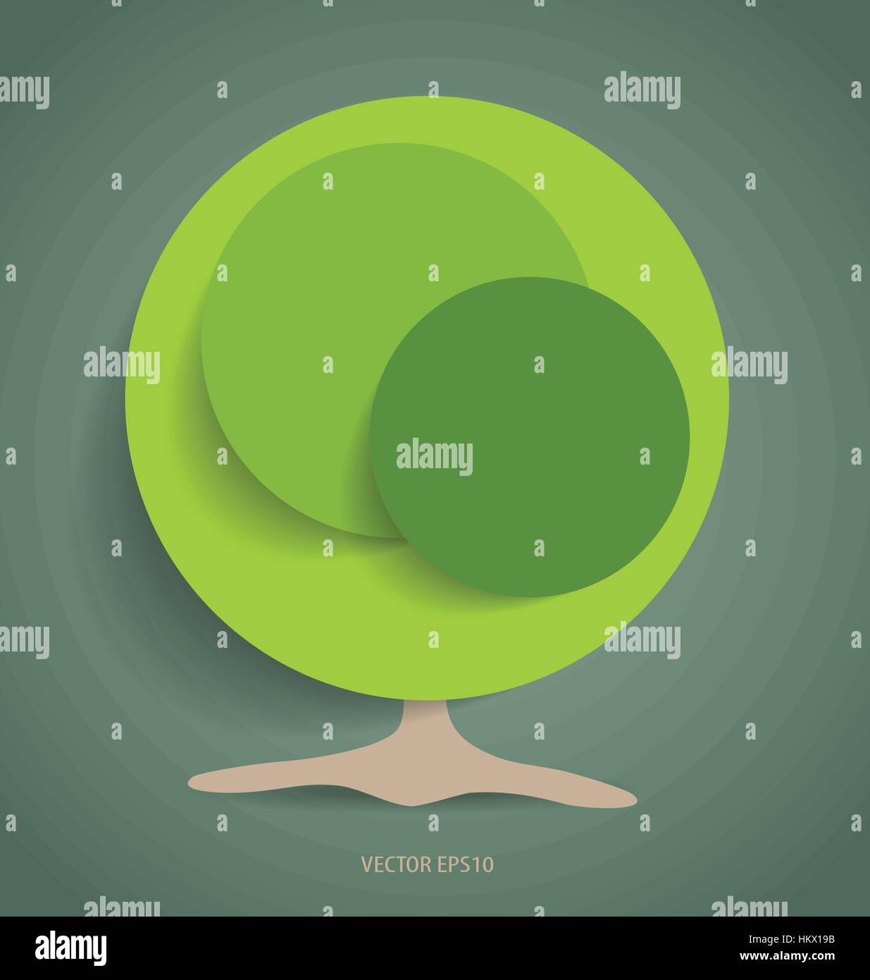 Paper green tree, vector illustration Stock Vector Image & Art - Alamy