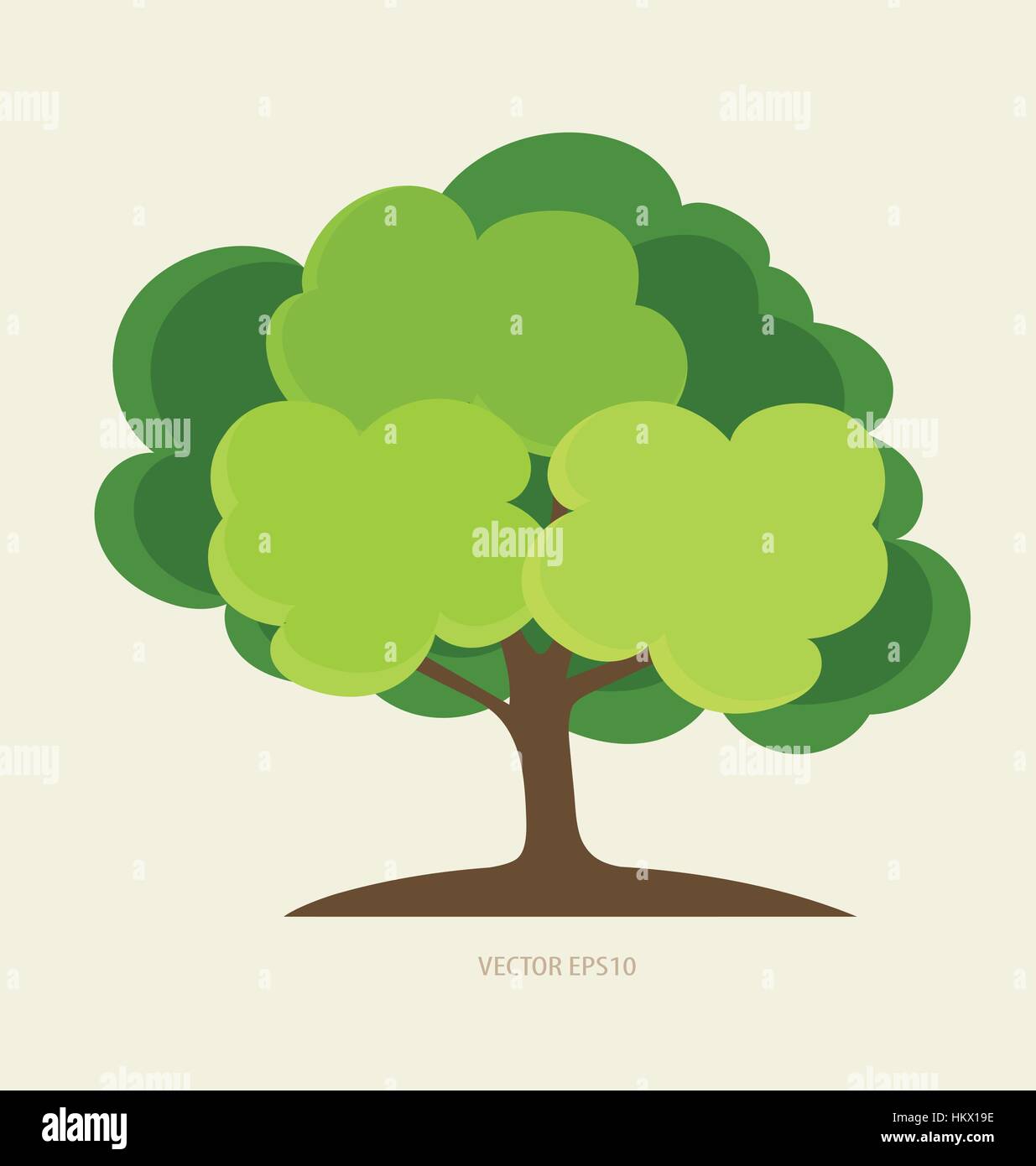 Paper green tree, vector illustration Stock Vector Image & Art - Alamy