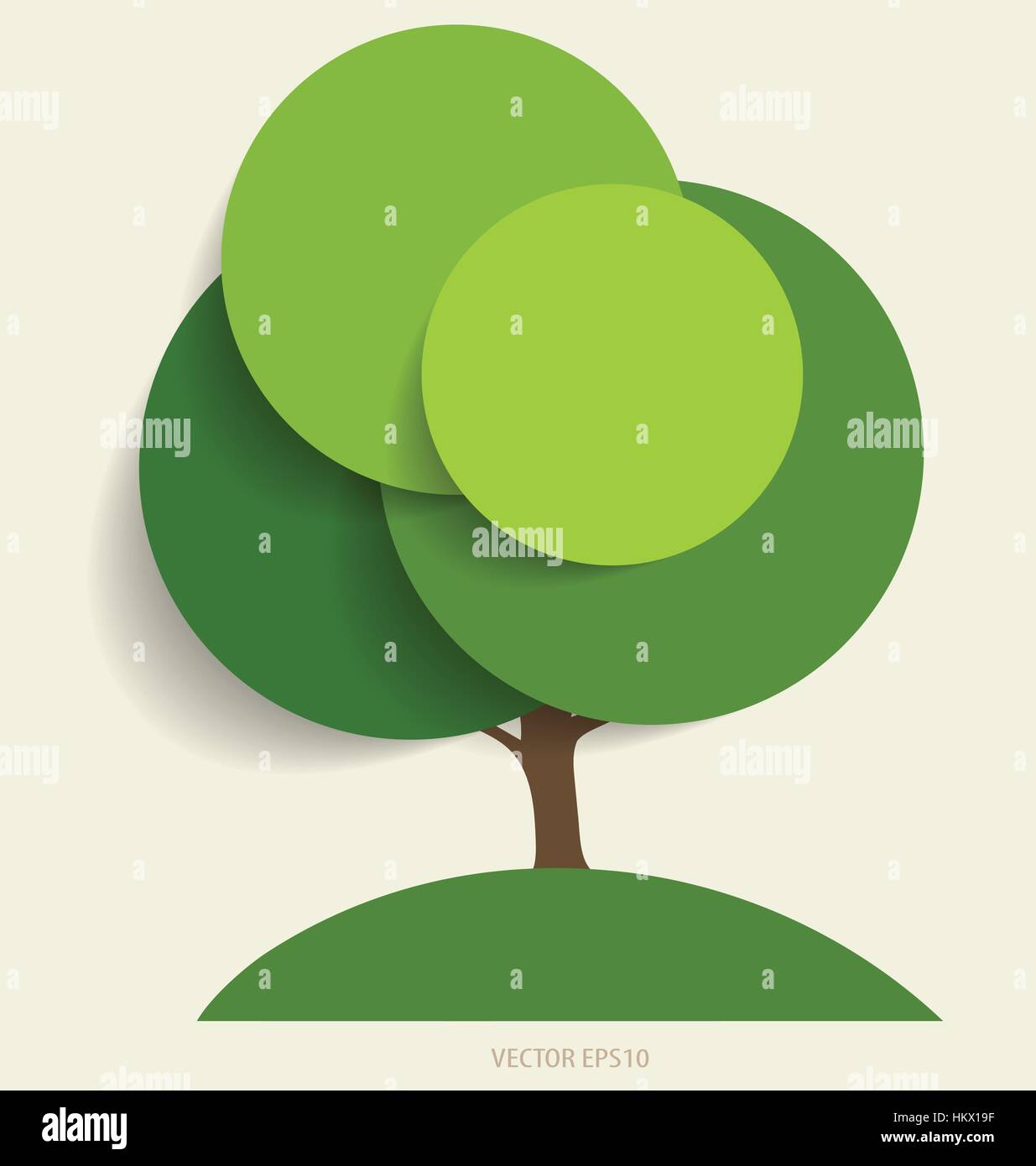 Paper green tree, vector illustration Stock Vector Image & Art - Alamy
