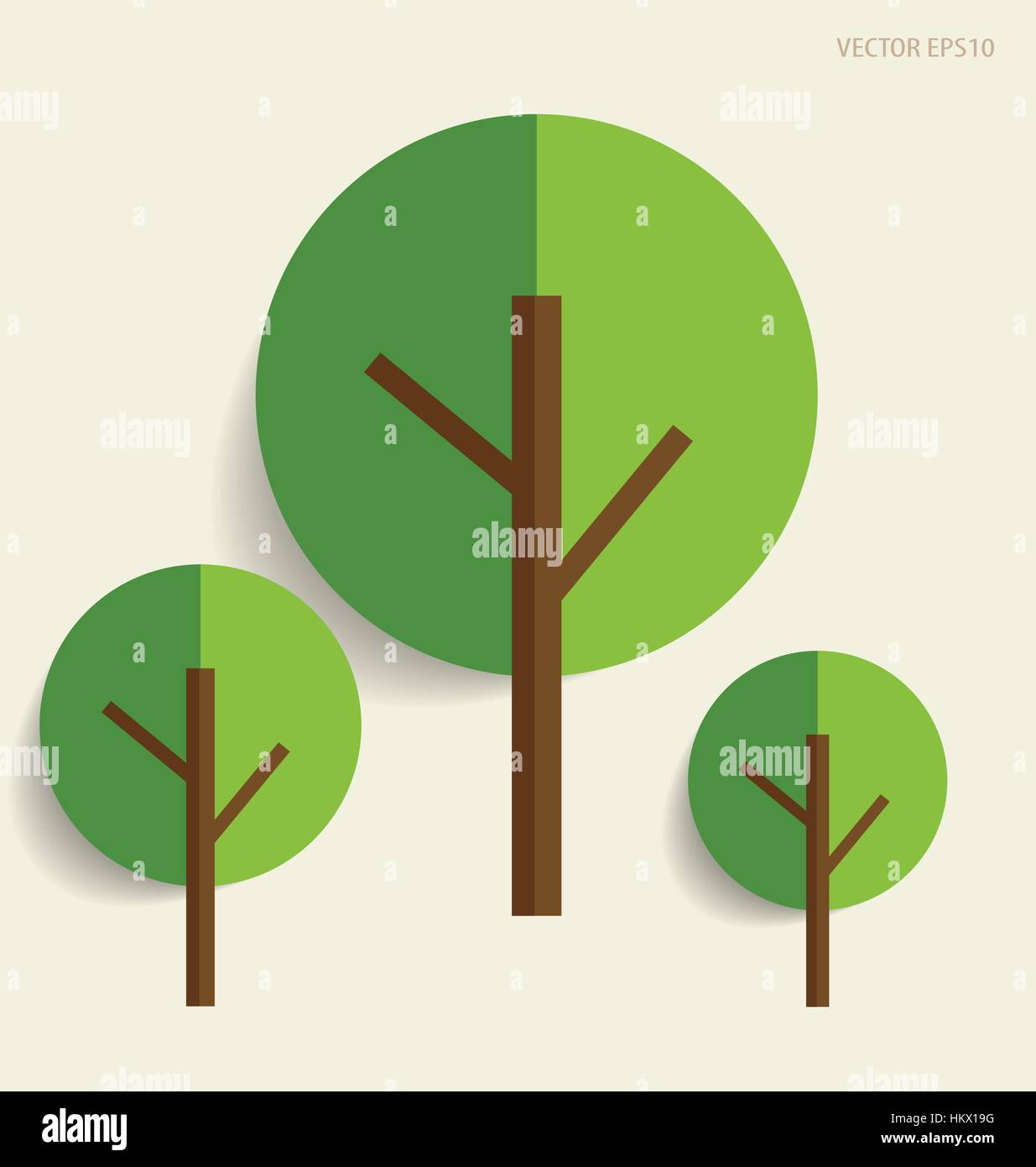 Paper green tree, vector illustration Stock Vector Image & Art - Alamy