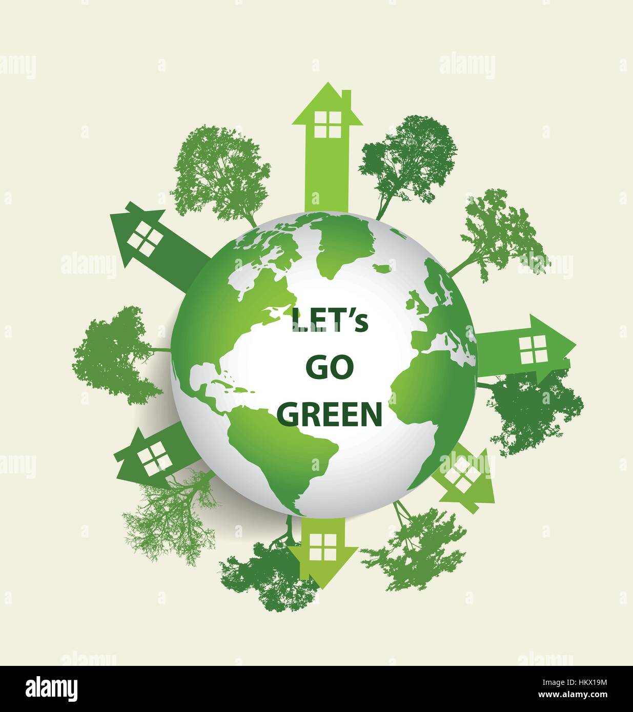 Eco town graphic map Stock Vector Images - Alamy