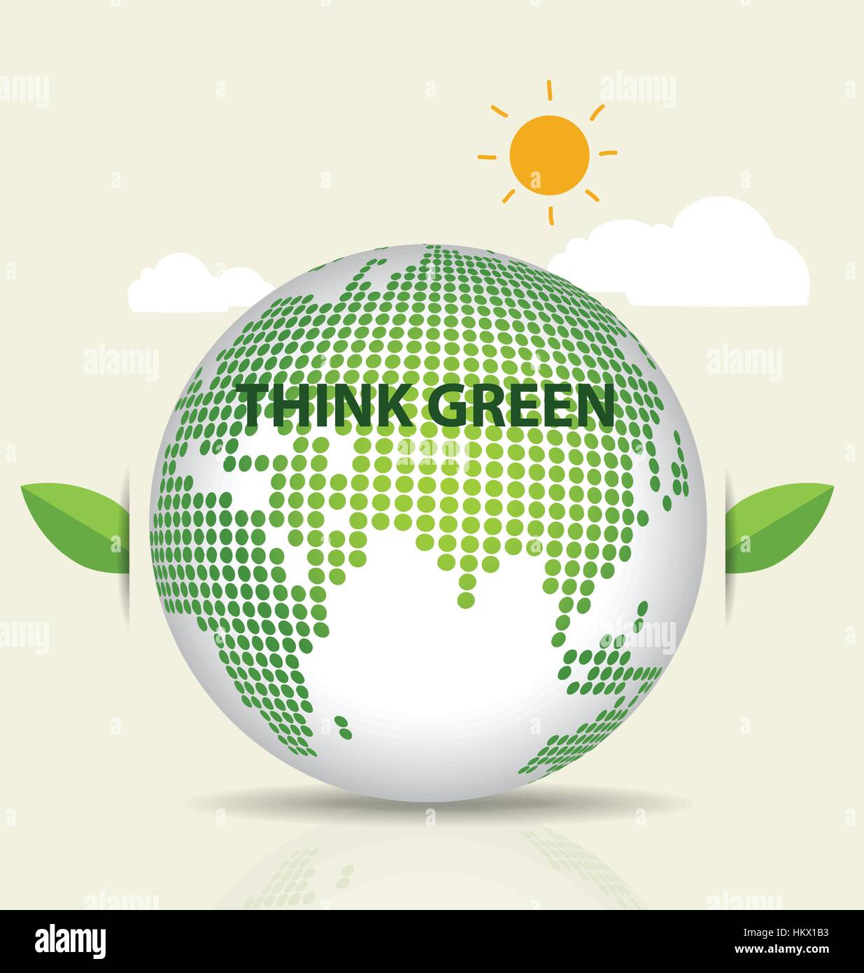 Green Eco Earth. Vector Illustration Stock Vector Image & Art - Alamy