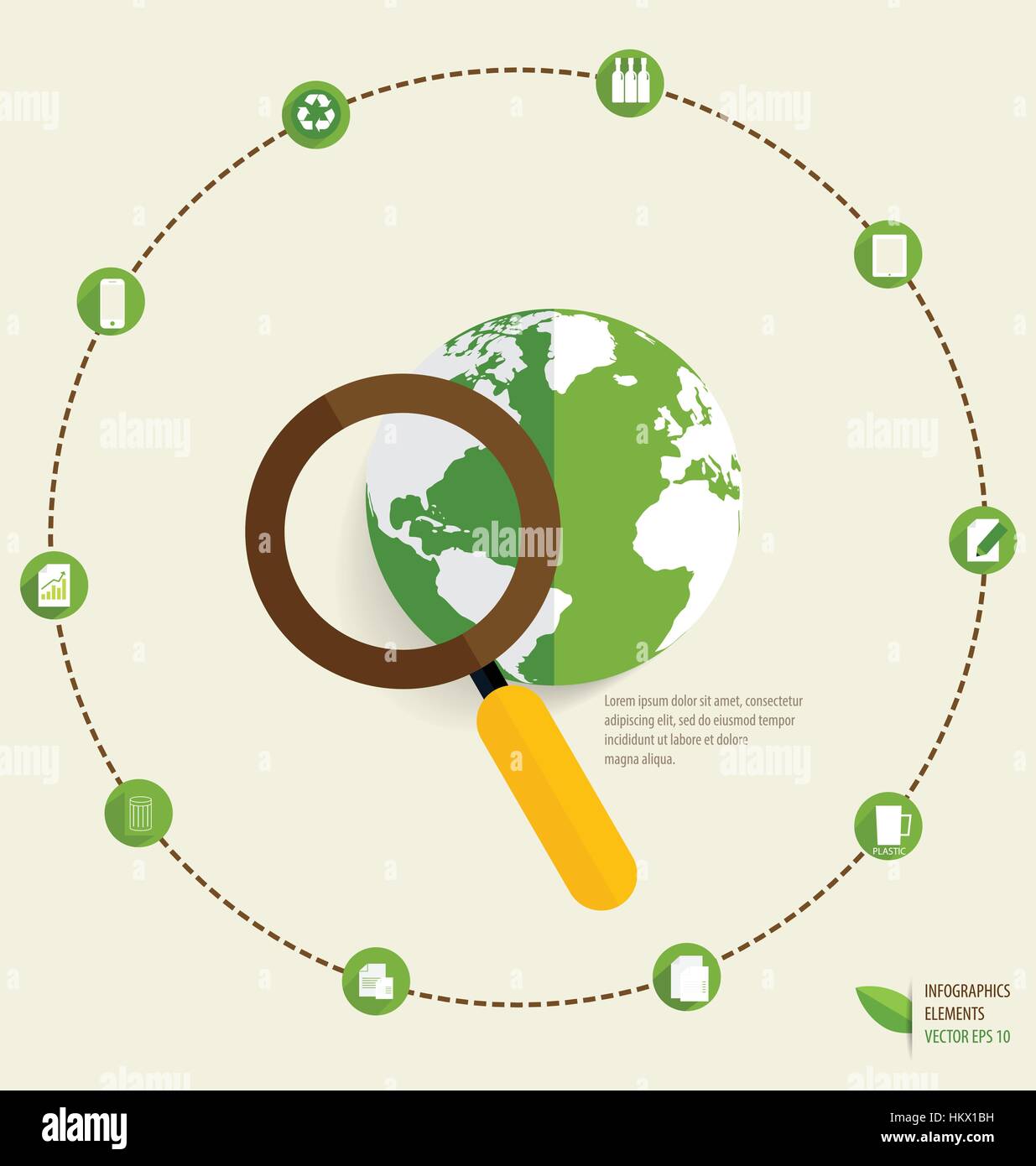 Ecology Infographics design elements. Vector illustration Stock Vector ...