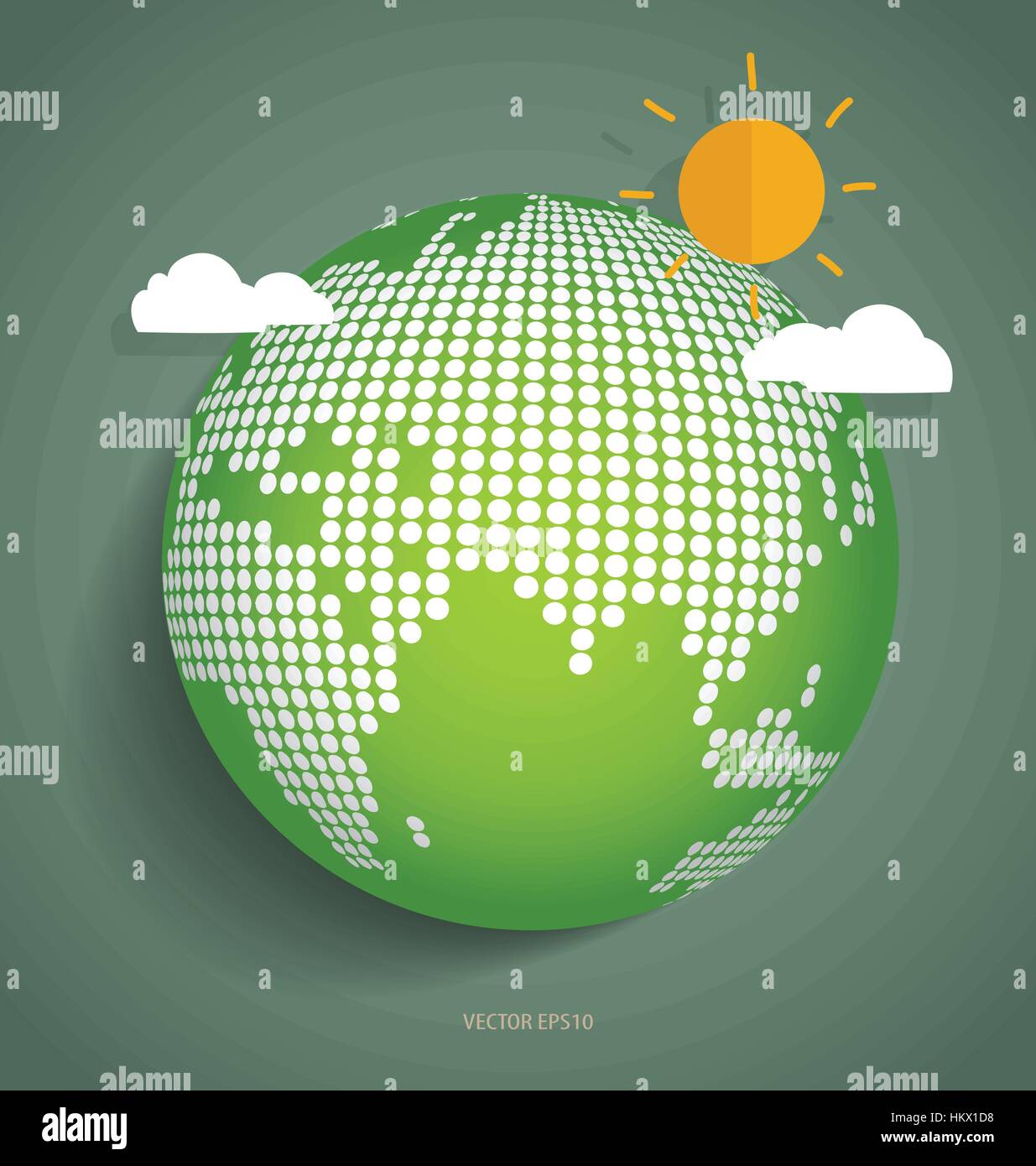 Green Eco Earth. Vector Illustration Stock Vector Image & Art - Alamy