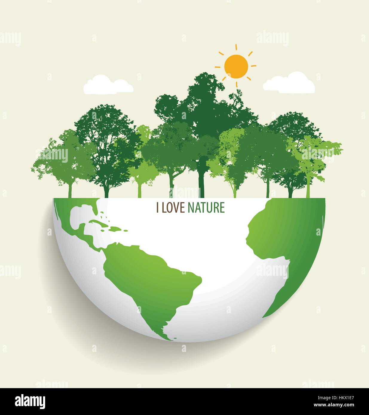 Green Eco Earth. Vector Illustration Stock Vector Image & Art - Alamy