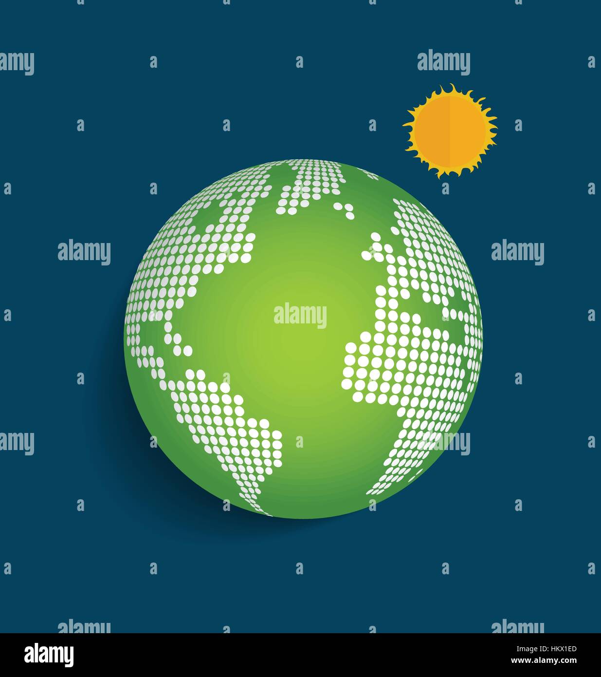 Green Earth. Vector Illustration Stock Vector Image & Art - Alamy
