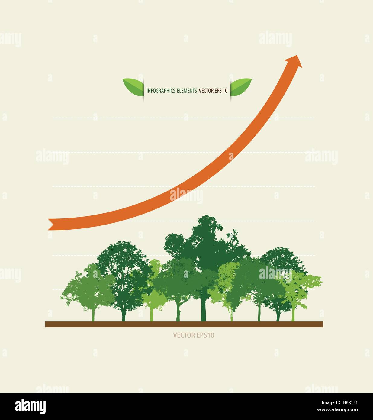 Green economy concept : Graph of growing sustainable environment with ...