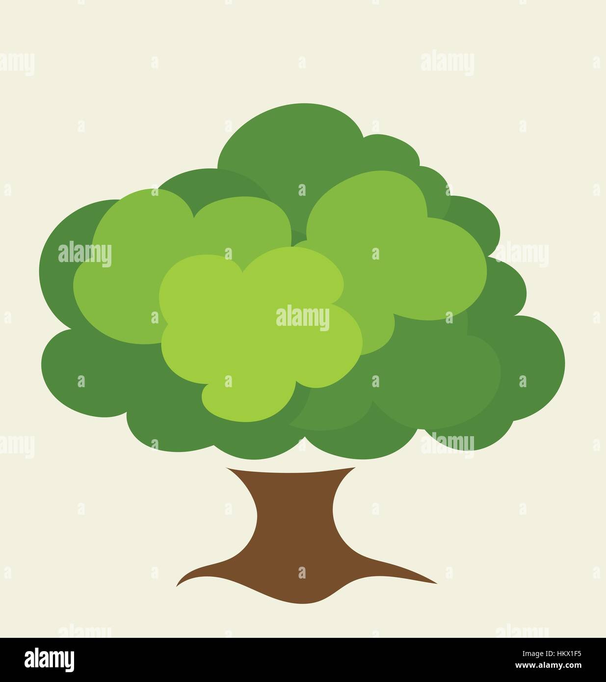 Stylized tree. Vector illustration Stock Vector Image & Art - Alamy