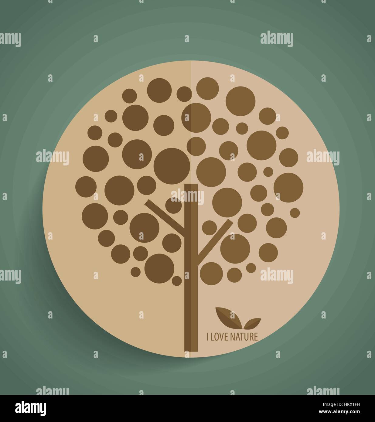 Abstract tree. Vector illustration Stock Vector Image & Art - Alamy