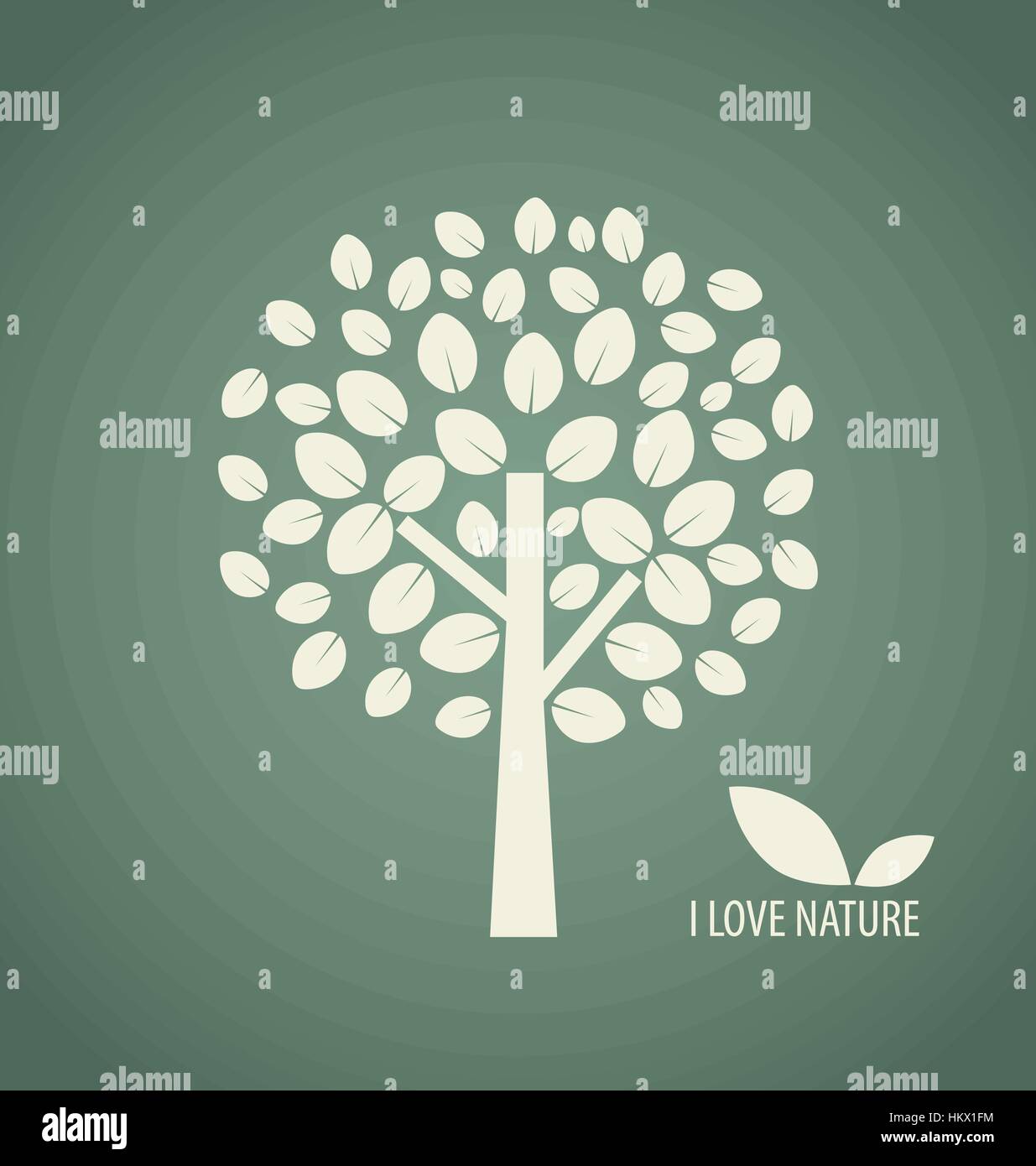 Abstract tree. Vector illustration Stock Vector Image & Art - Alamy