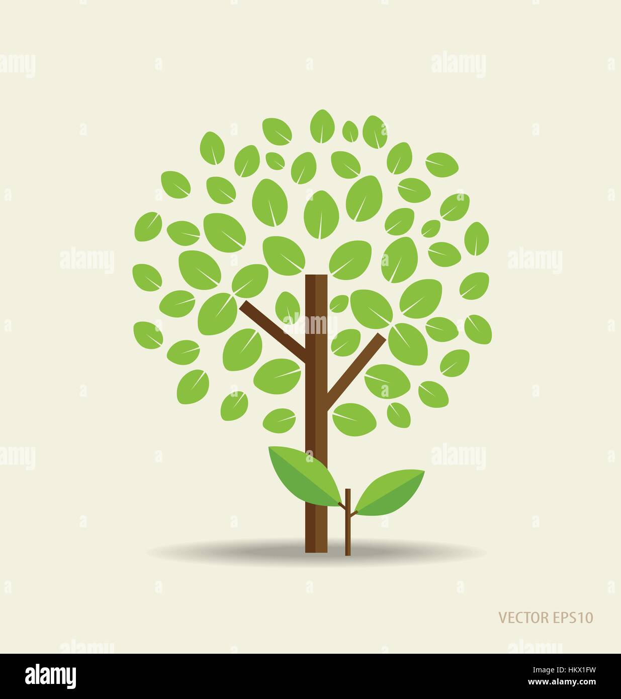 Abstract tree. Vector illustration Stock Vector Image & Art - Alamy