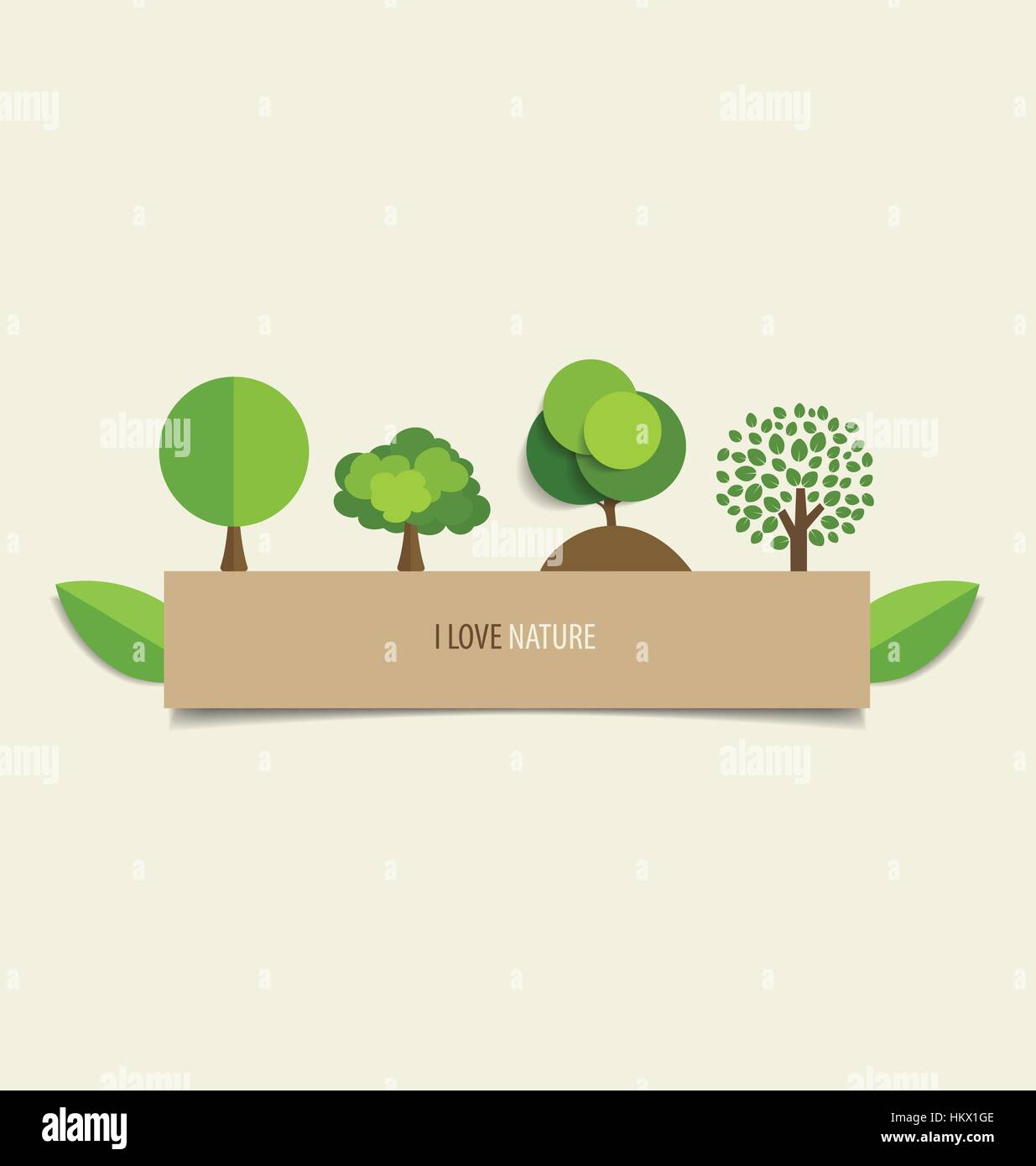 Collection of design tree. Vector illustration Stock Vector Image & Art ...