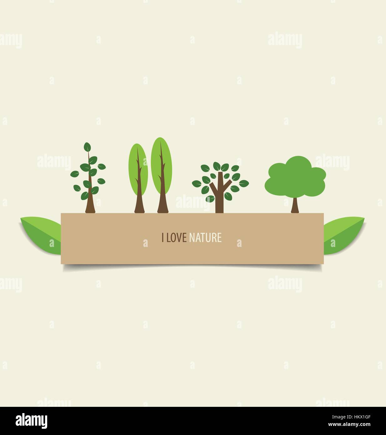 Collection of design tree. Vector illustration Stock Vector Image & Art ...