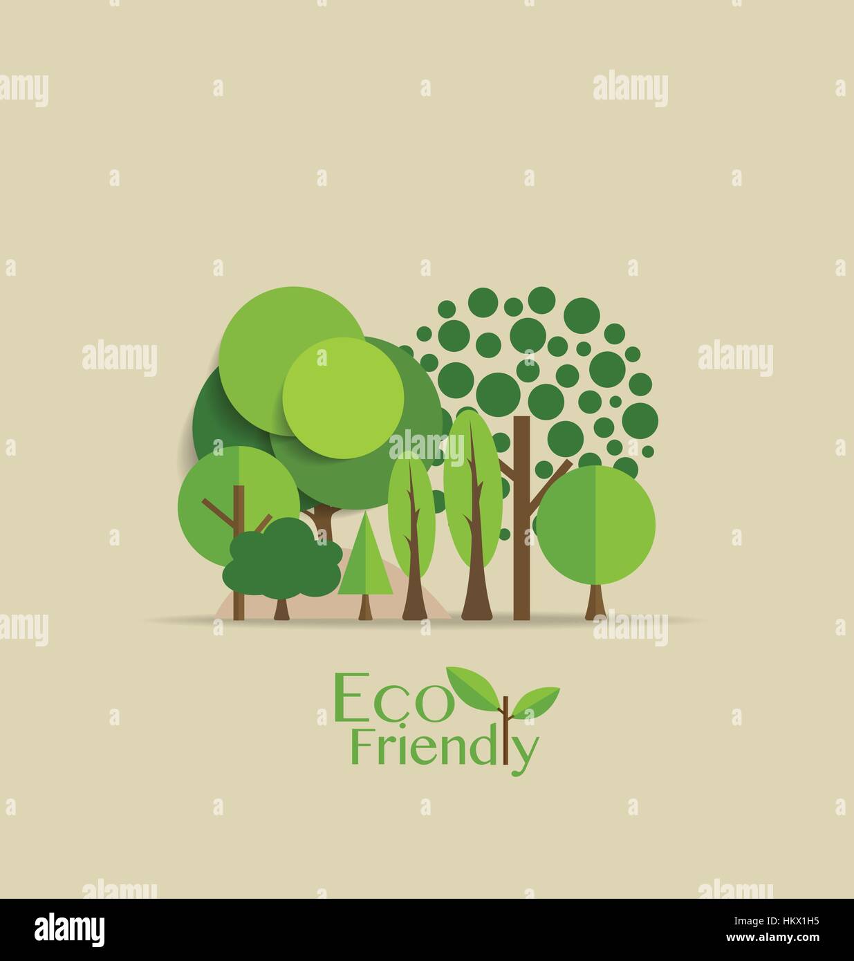 Abstract tree. Vector illustration Stock Vector Image & Art - Alamy