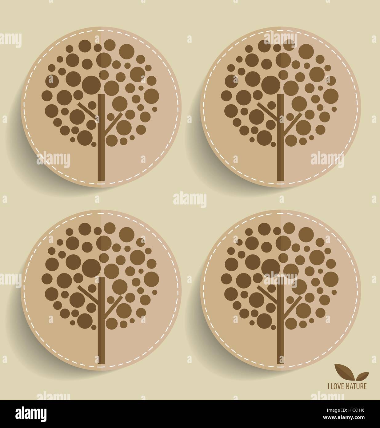 Abstract tree. Vector illustration Stock Vector Image & Art - Alamy