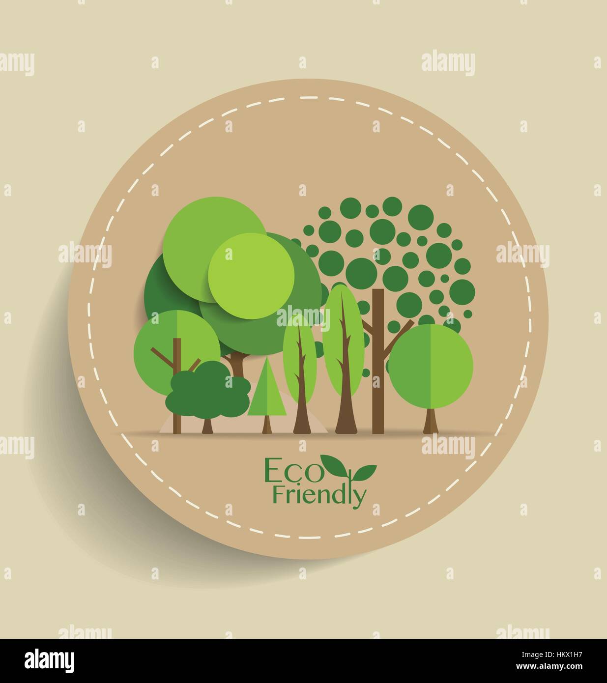 Nature banner, Eco organic labels and cards with Abstract trees. Vector ...