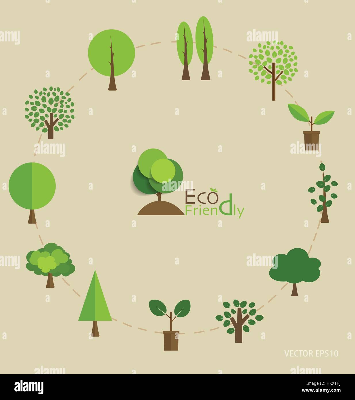 Abstract tree. Vector illustration Stock Vector Image & Art - Alamy