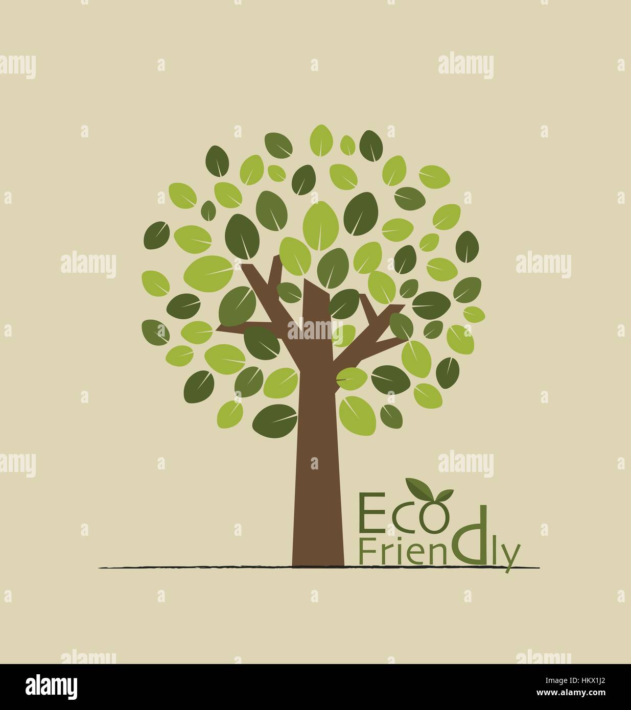 Abstract tree. Vector illustration Stock Vector Image & Art - Alamy