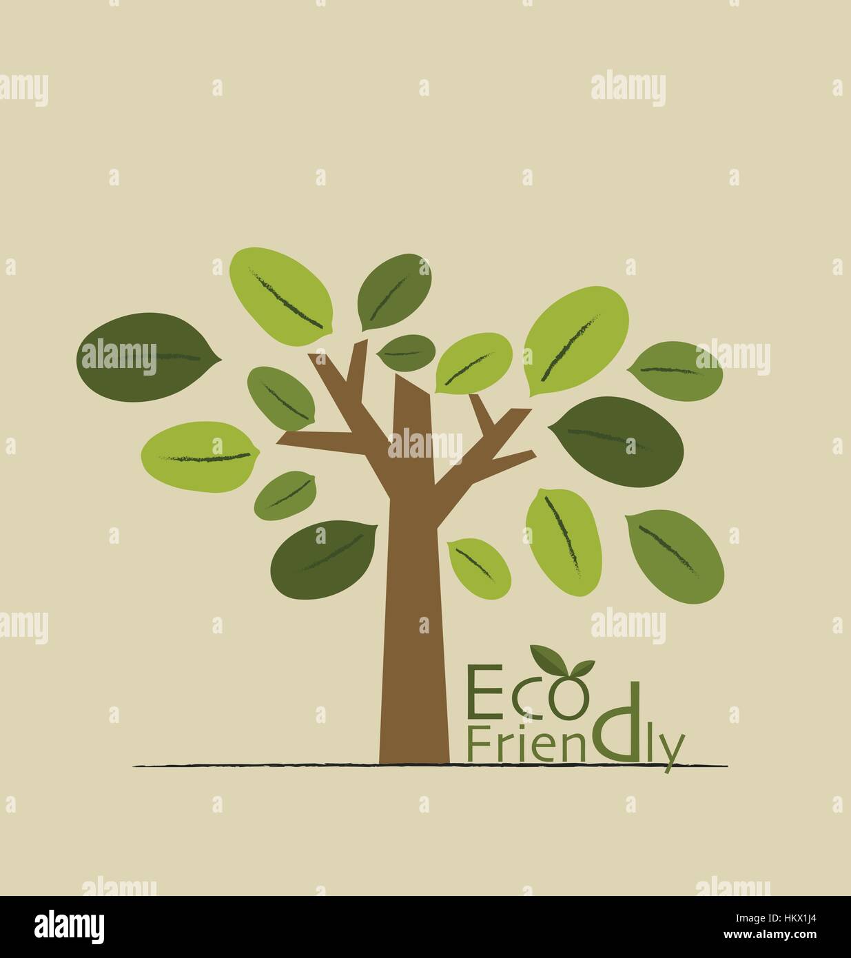 Abstract tree. Vector illustration Stock Vector Image & Art - Alamy