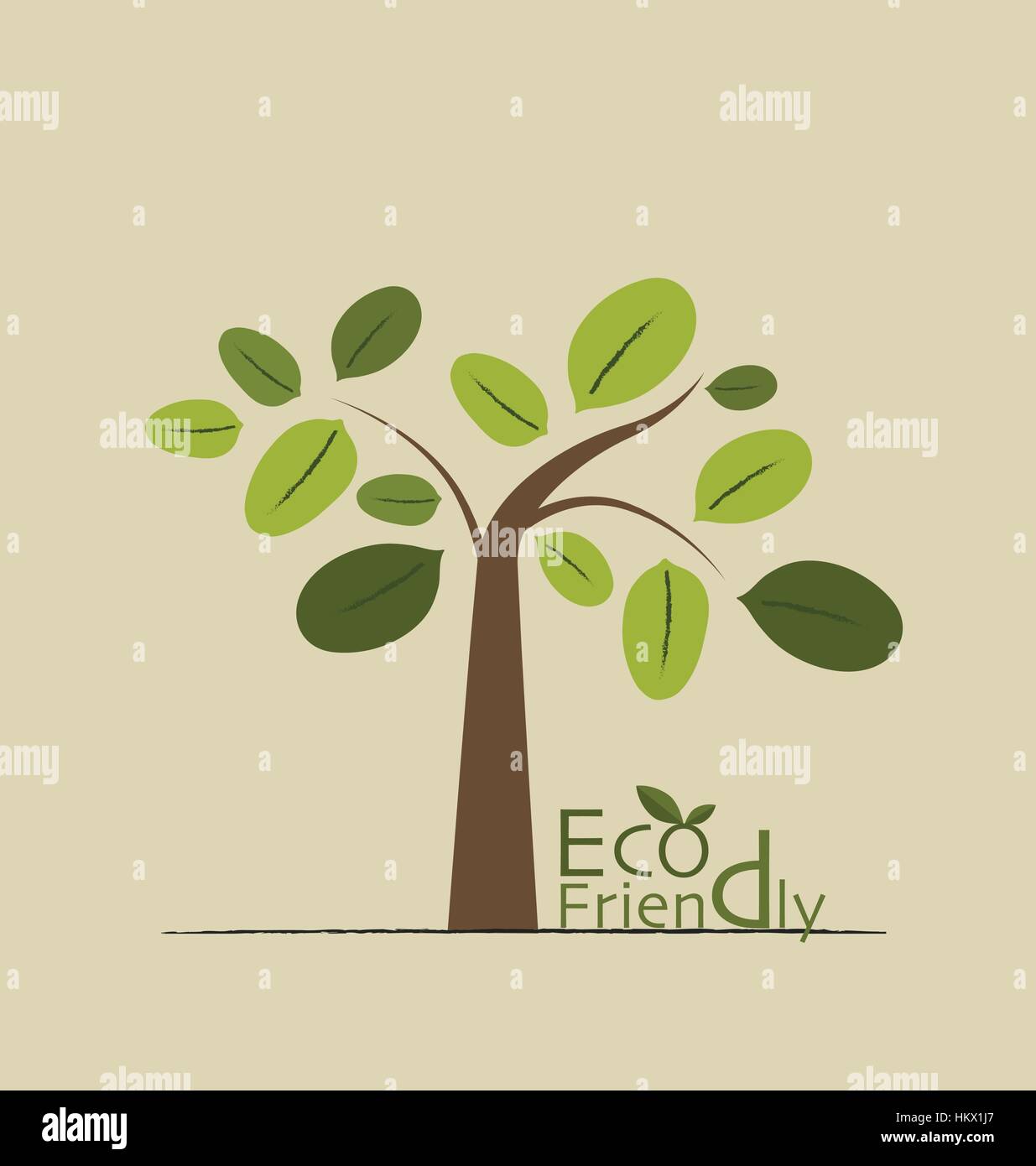 Abstract tree. Vector illustration Stock Vector Image & Art - Alamy