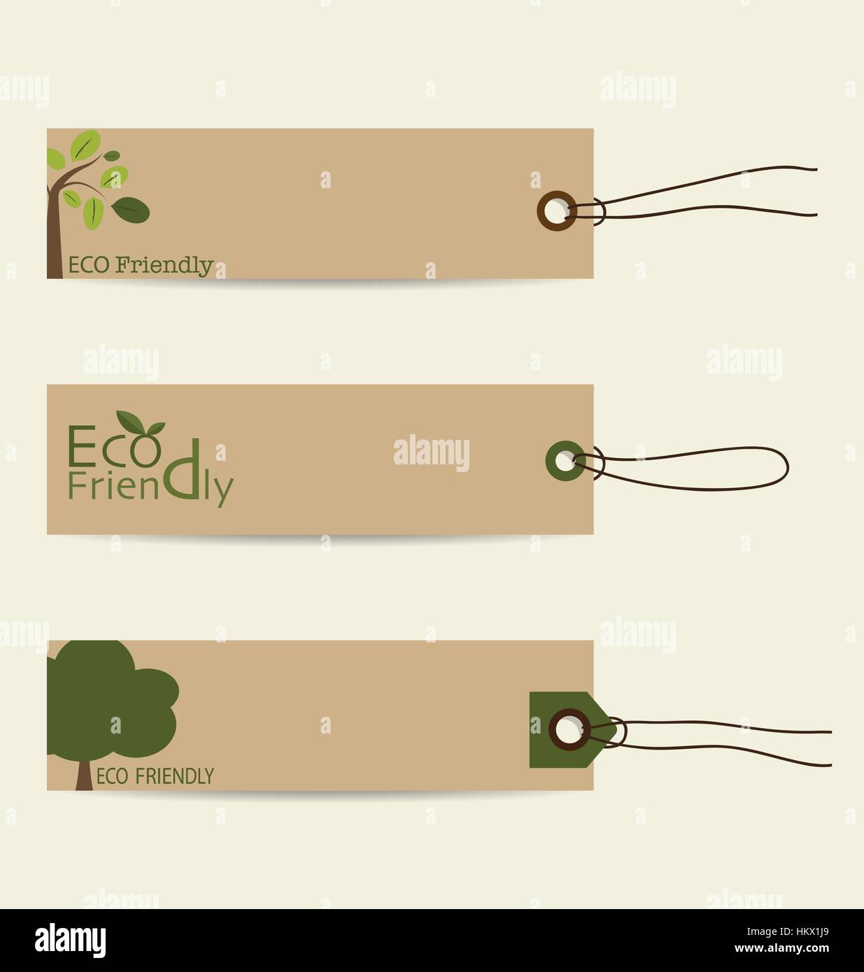 Nature banner, Eco organic labels and cards with Abstract trees. Vector ...