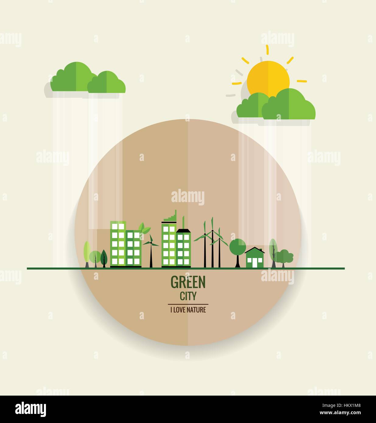 Environmentally friendly world. Ecology concept. Vector illustration ...