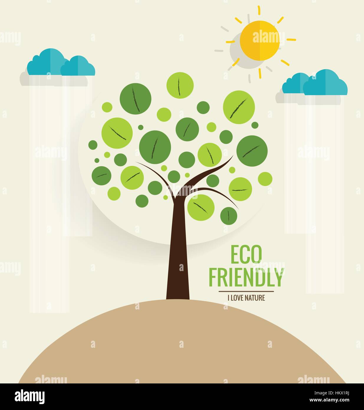 Abstract tree. Ecology concept with tree background. Vector ...