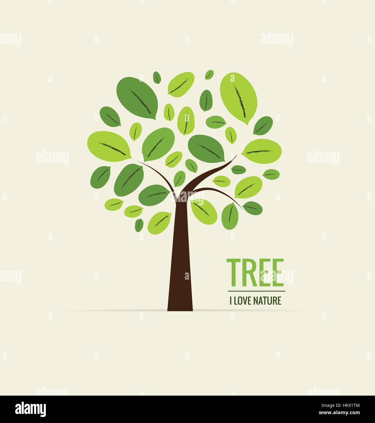 Abstract tree. Vector illustration Stock Vector Image & Art - Alamy