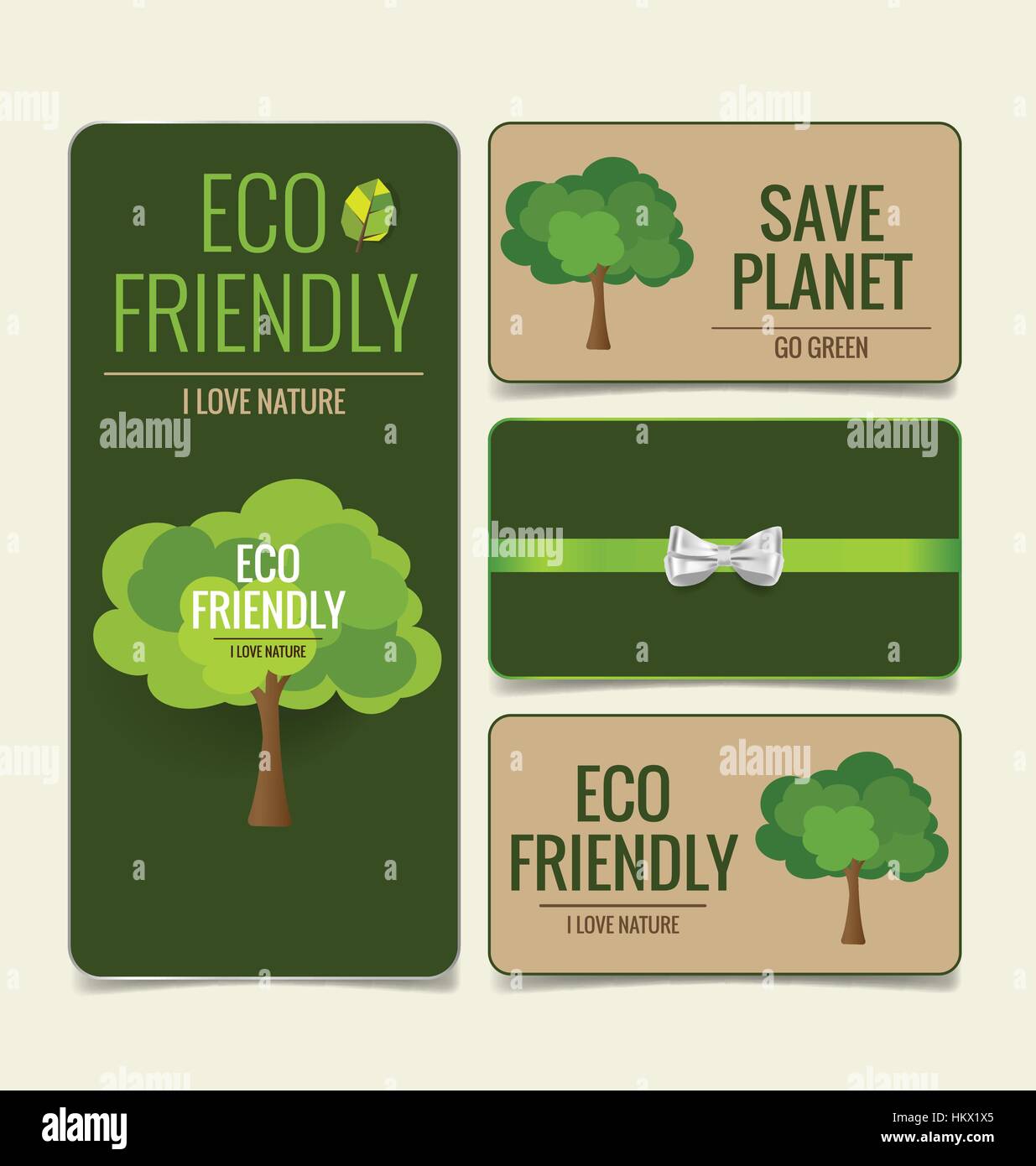 Nature banner. Ecology concept with tree background. Vector ...