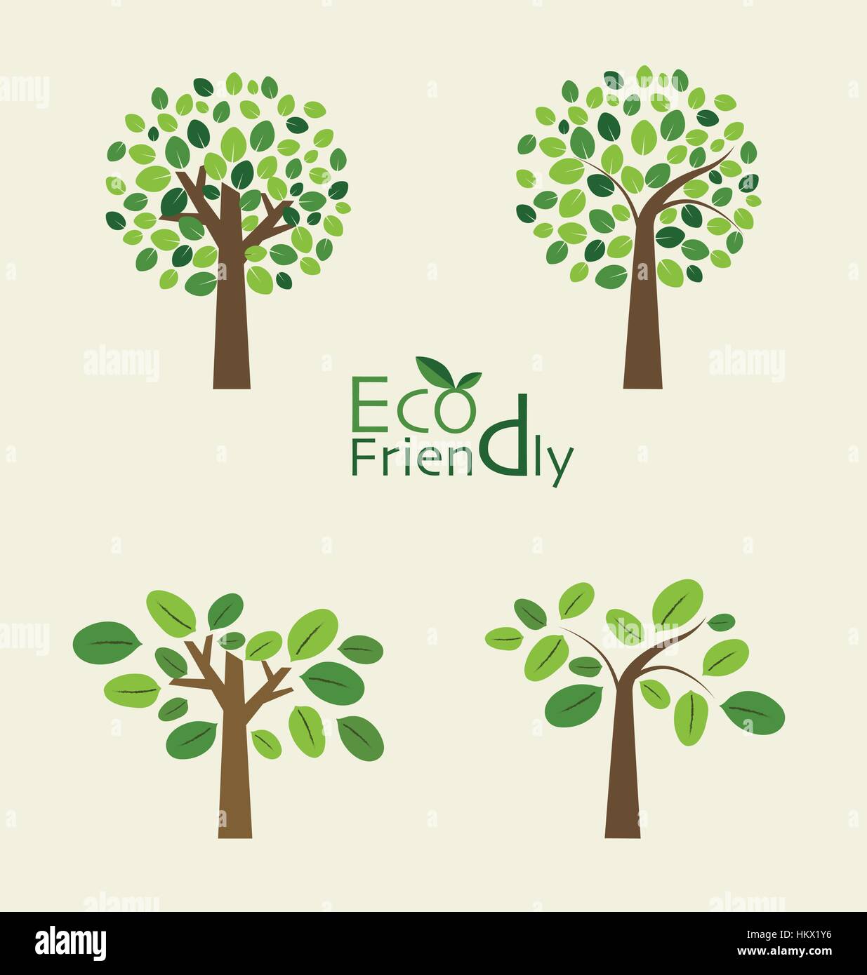 Abstract trees. Vector illustration Stock Vector Image & Art - Alamy