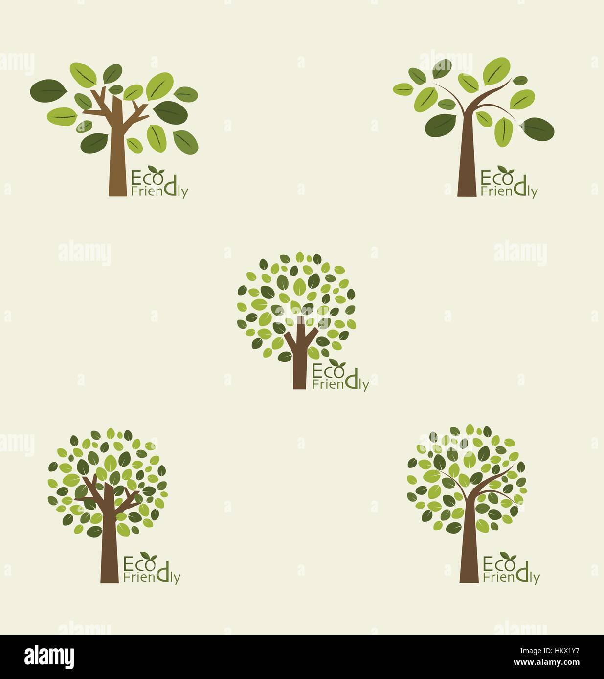 Abstract trees. Vector illustration Stock Vector Image & Art - Alamy