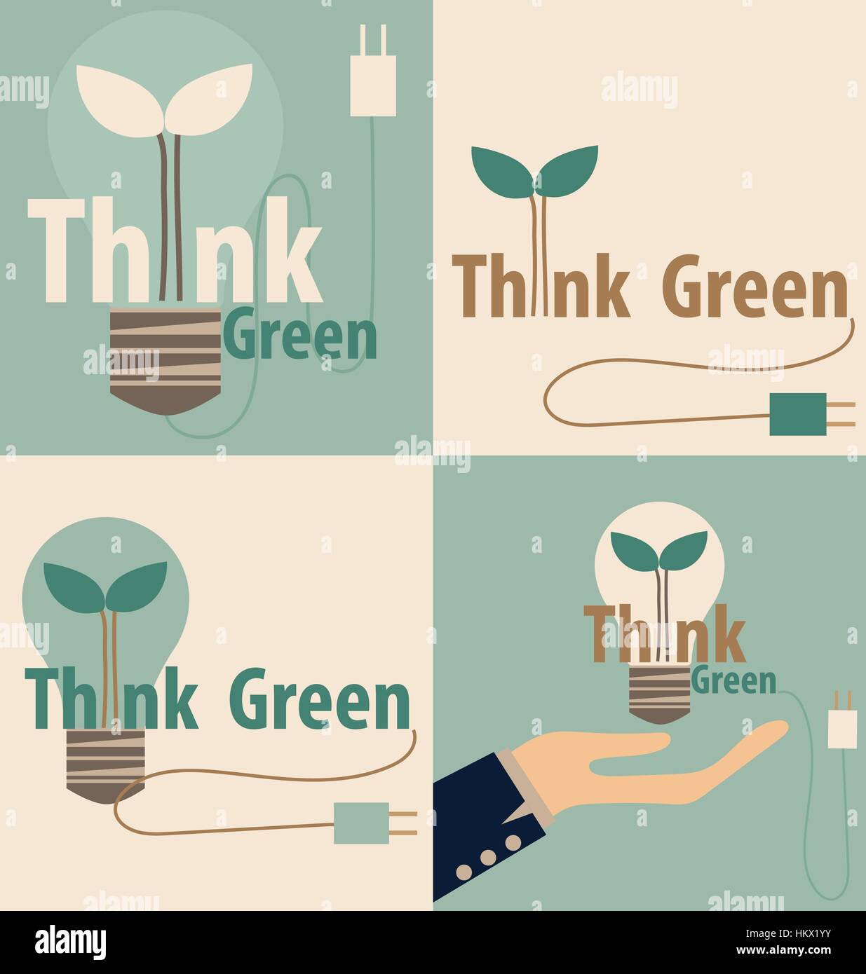 Think art alternative Stock Vector Images - Alamy