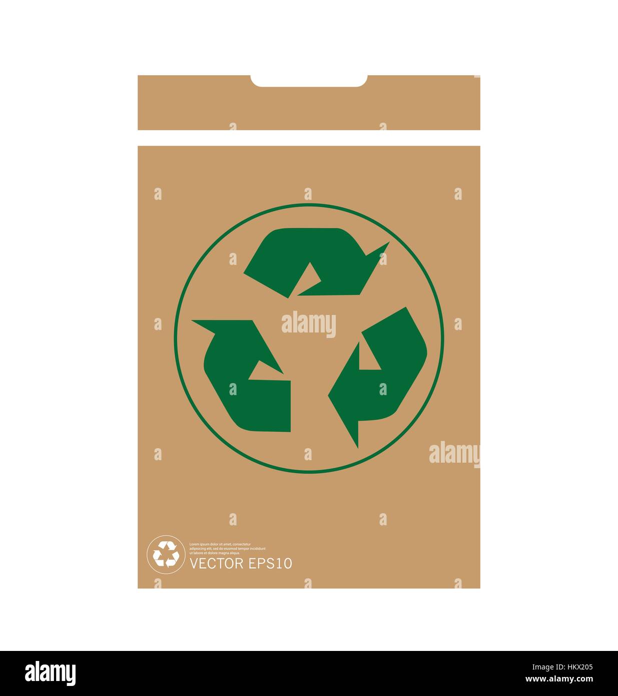 Recycle symbol. Vector symbol on the packaging, vector Illustration ...