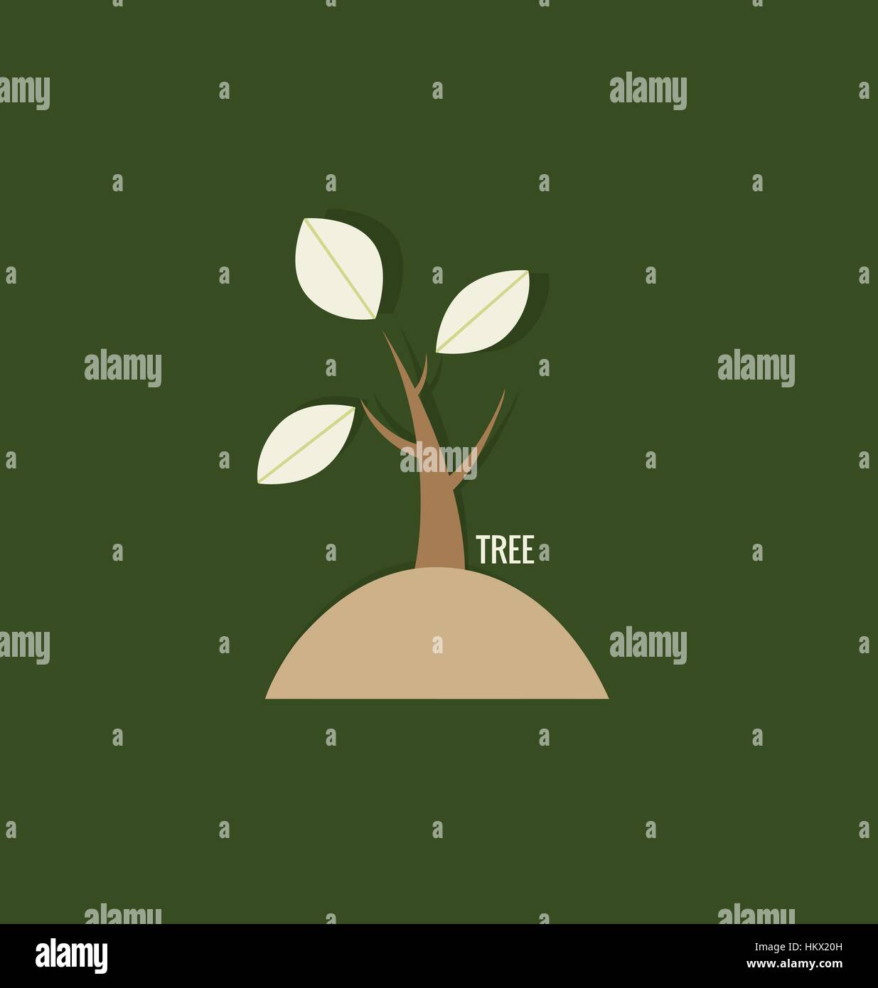 Abstract tree. Vector Illustration Stock Vector Image & Art - Alamy