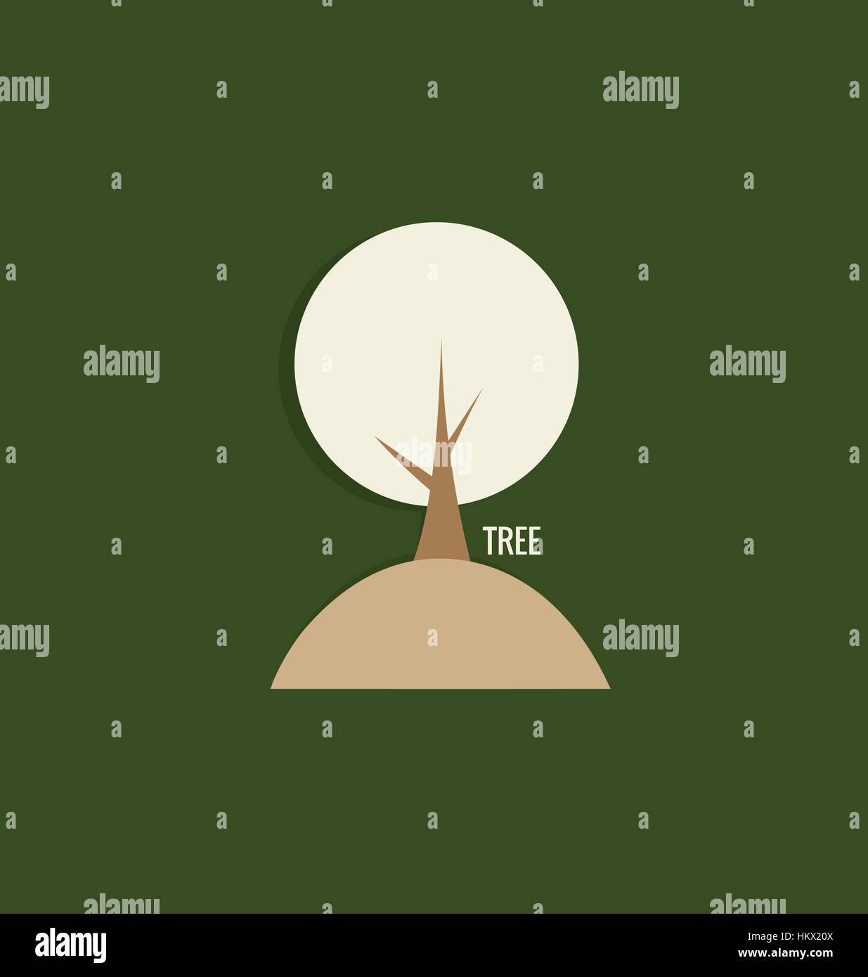 Abstract tree. Vector Illustration Stock Vector Image & Art - Alamy