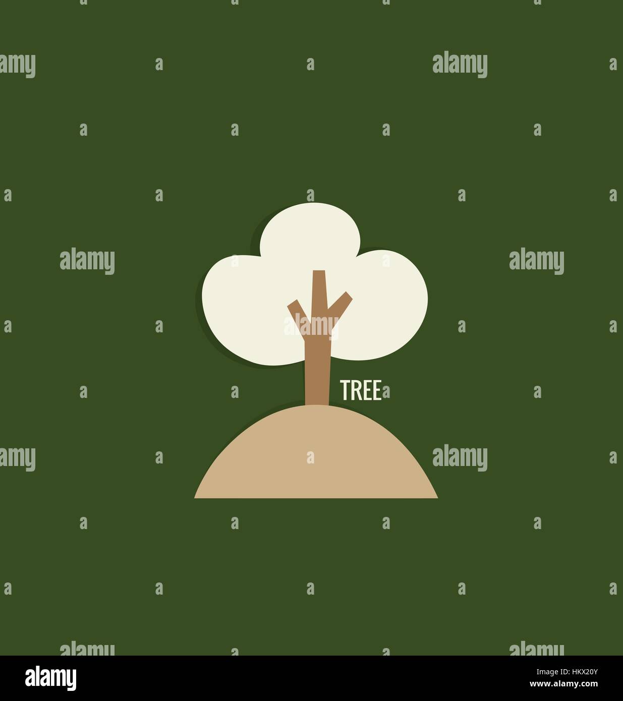 Abstract tree. Vector Illustration Stock Vector Image & Art - Alamy