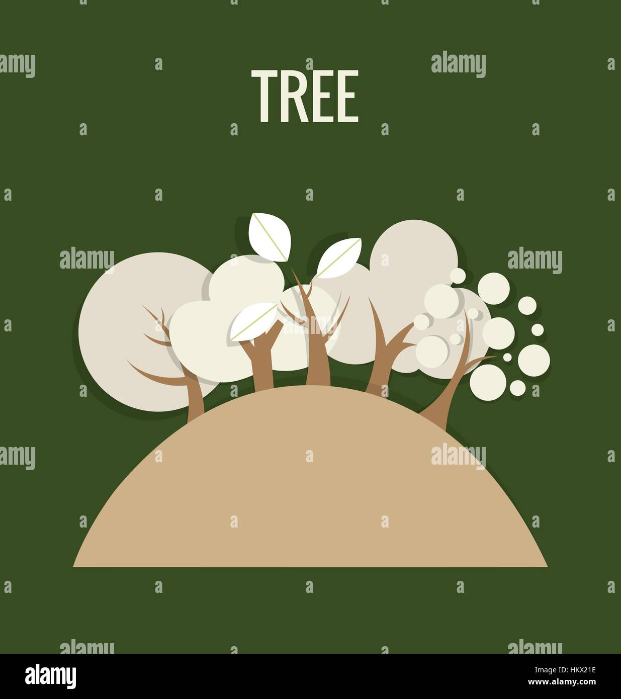 Abstract trees. Vector Illustration Stock Vector Image & Art - Alamy
