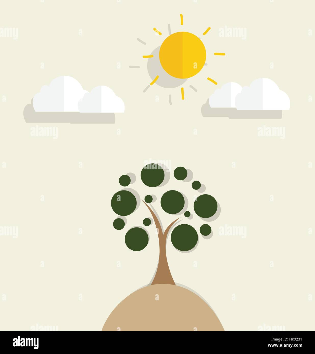 Abstract tree. Vector Illustration Stock Vector Image & Art - Alamy