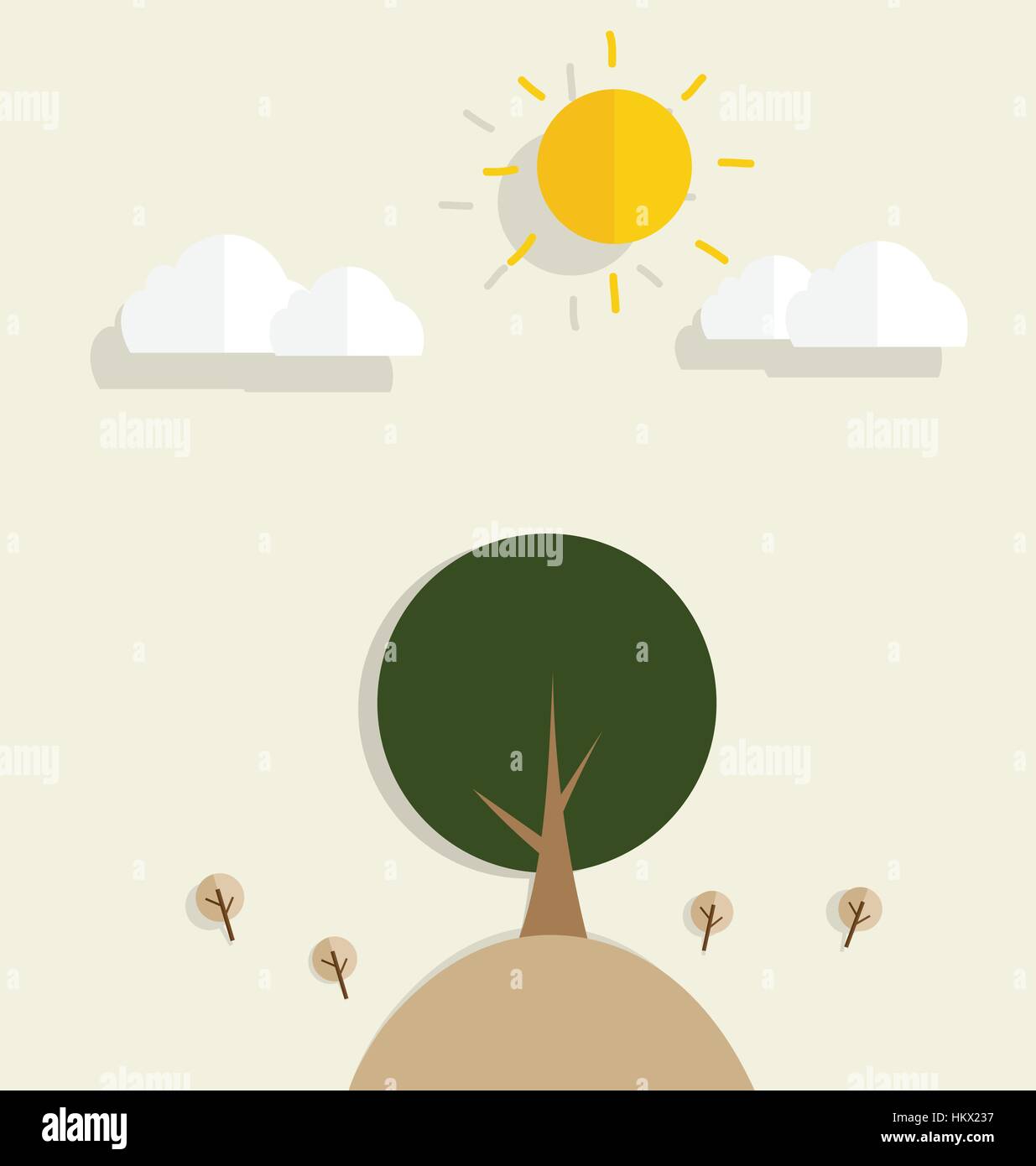 Abstract tree. Vector Illustration Stock Vector Image & Art - Alamy