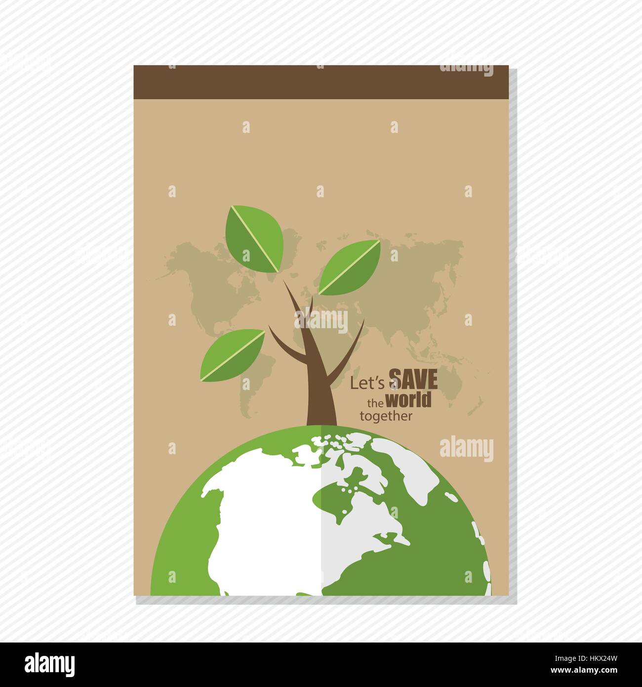 Vector Brochure Flyer design Layout template. Ecology background with ...
