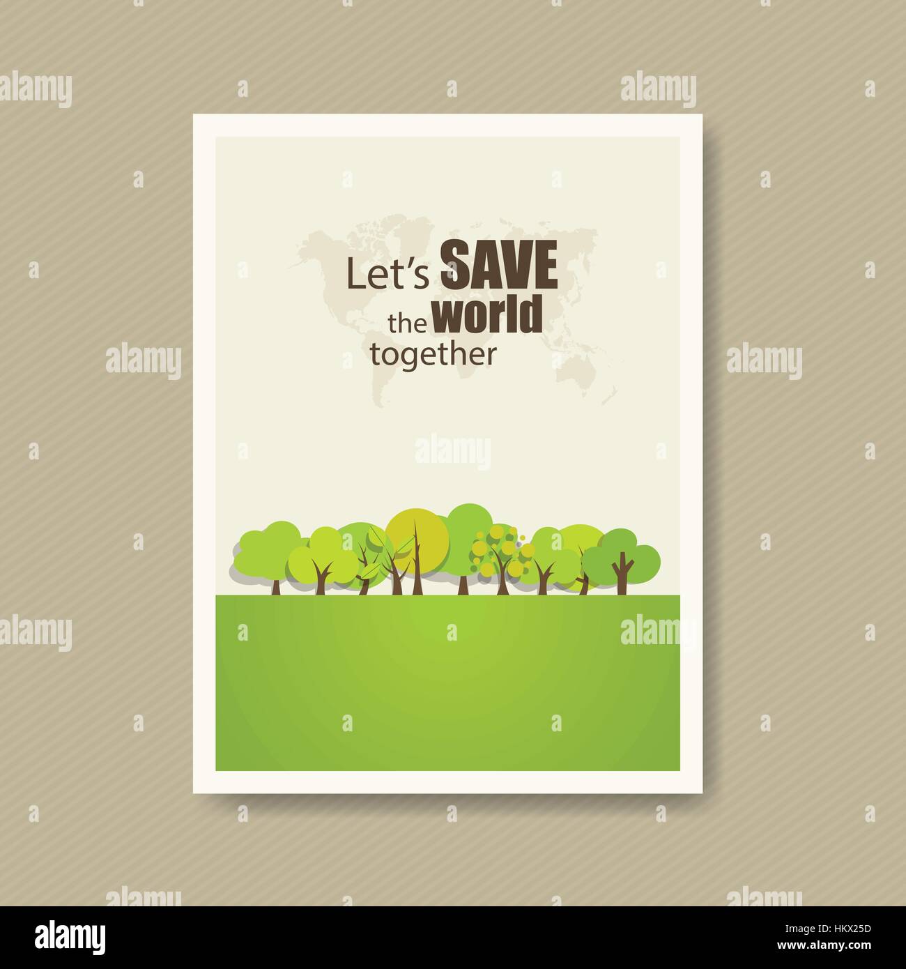 Vector Brochure Flyer design Layout template. Ecology background with ...