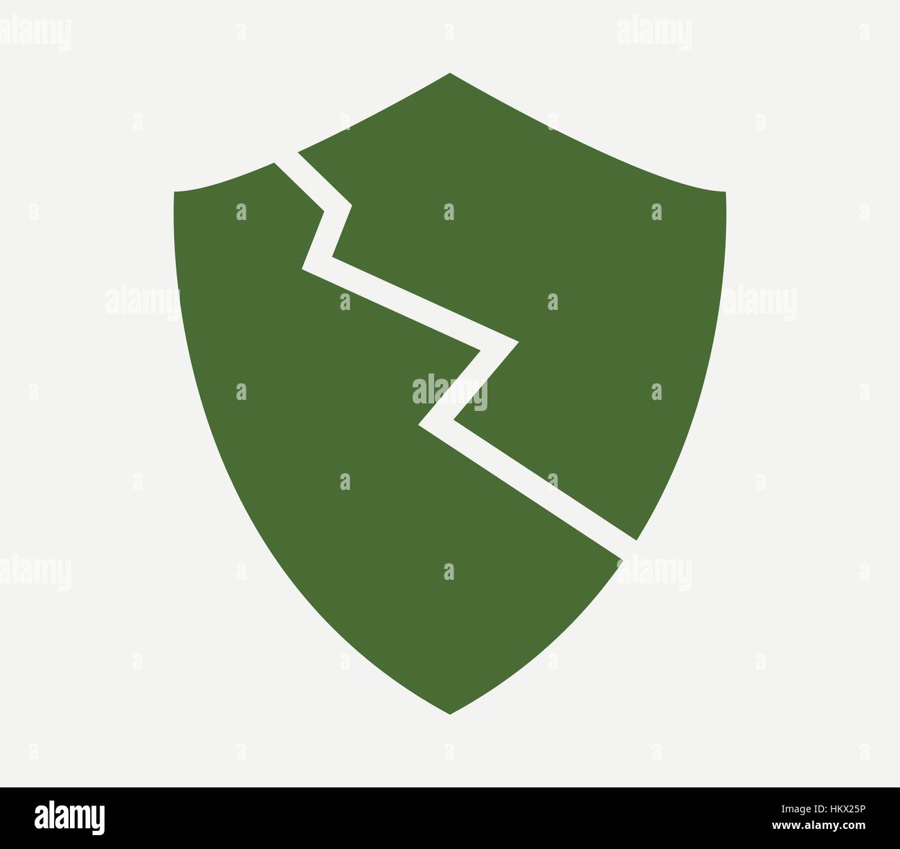Broken shield icon Stock Vector Image & Art - Alamy