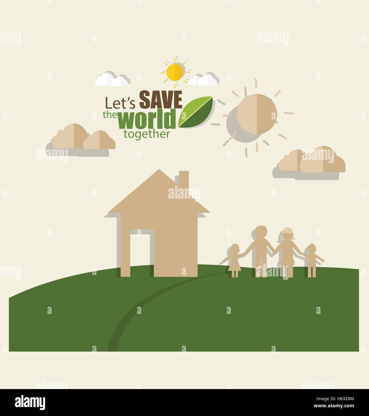 Go green love concept tree hi-res stock photography and images - Alamy