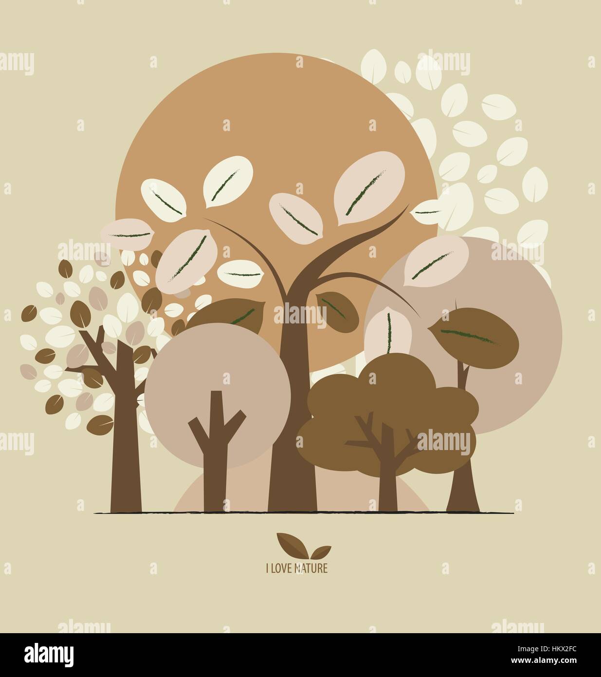 Abstract trees. Vector illustration Stock Vector Image & Art - Alamy