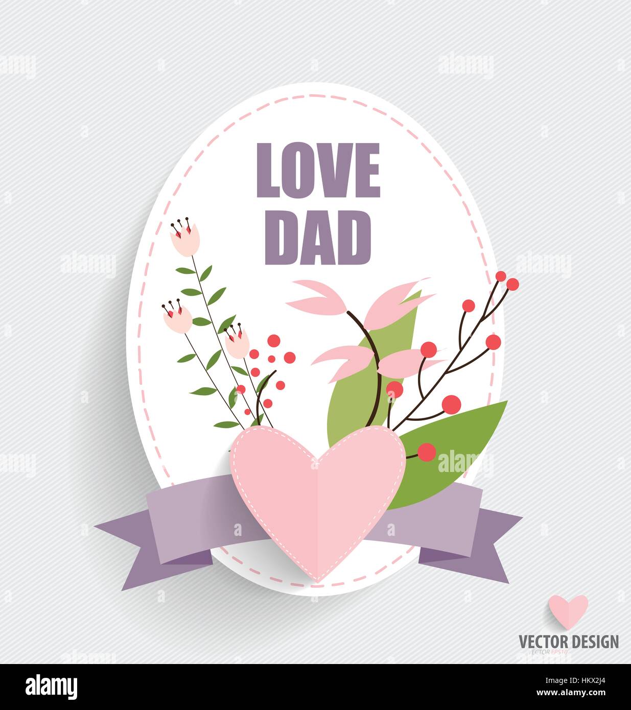 Happy fathers day with Floral bouquets background, vector illustration ...